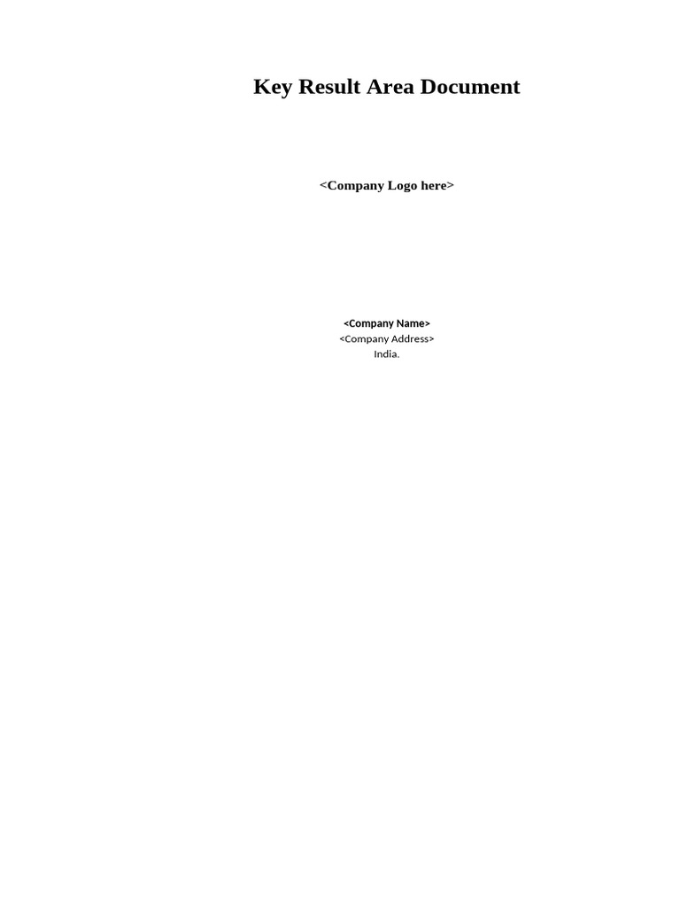 Key Result Areas for Employee Performance | PDF | Mentorship | Desktop ...
