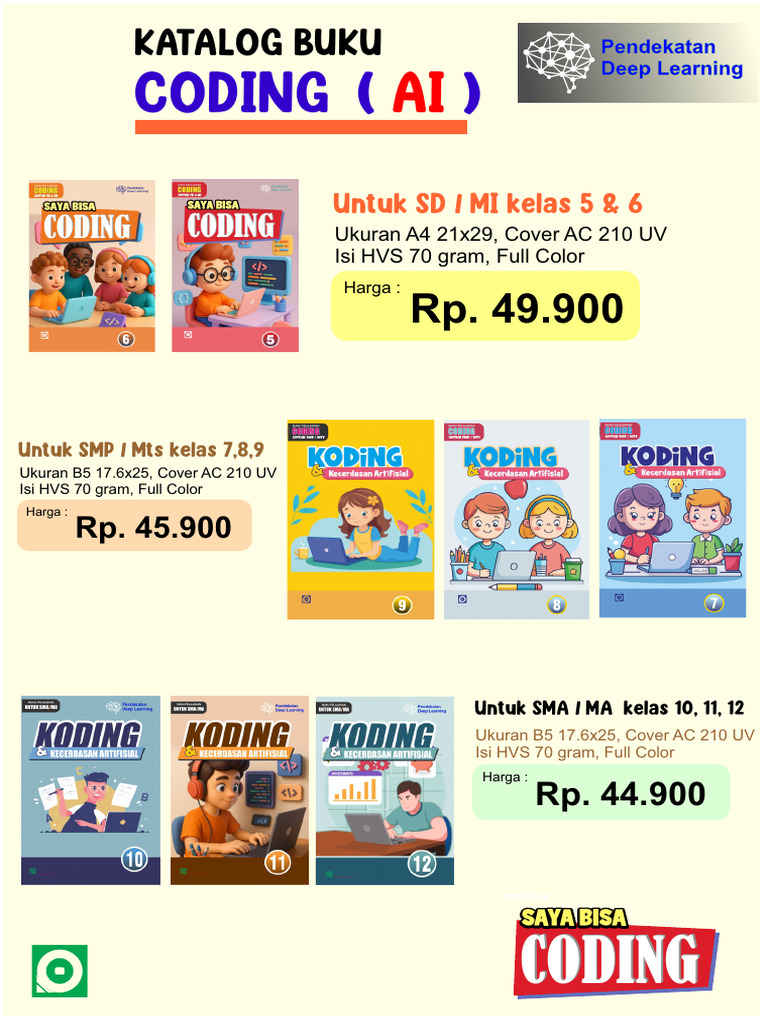Katalog Buku Koding untuk SD dan SMP | PDF
