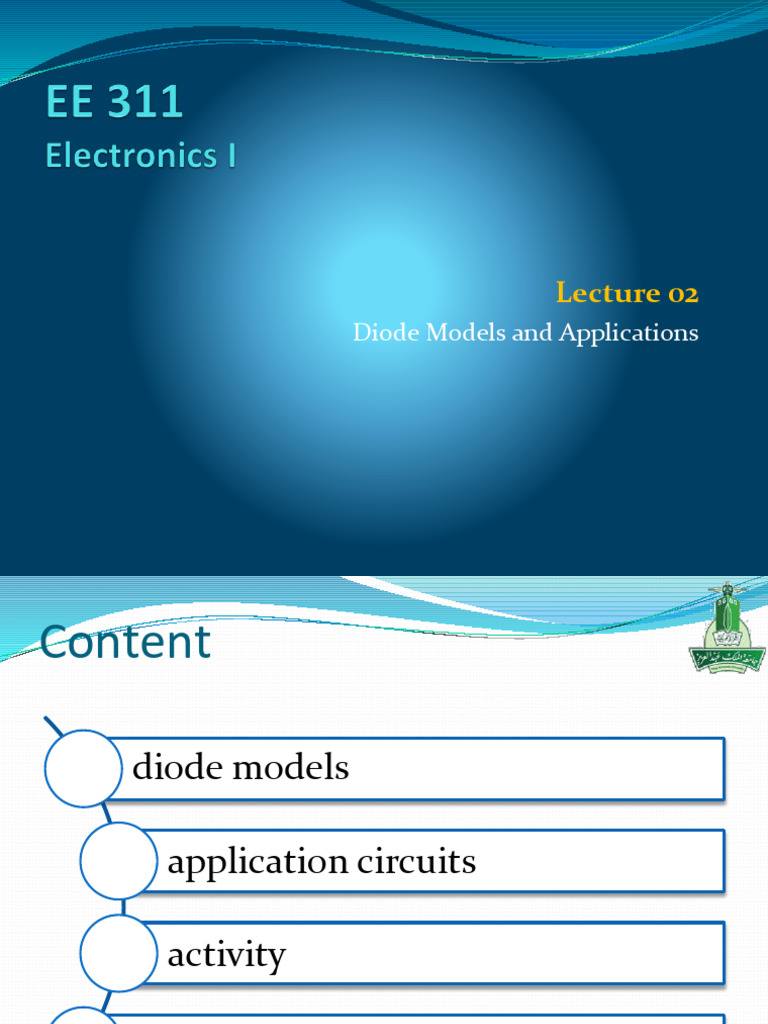 Diode Models and Applications Overview | PDF | Rectifier | Electrical ...
