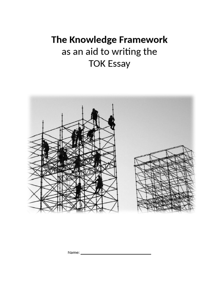 Tok Knowledge Framework Overview Pdf Knowledge Science