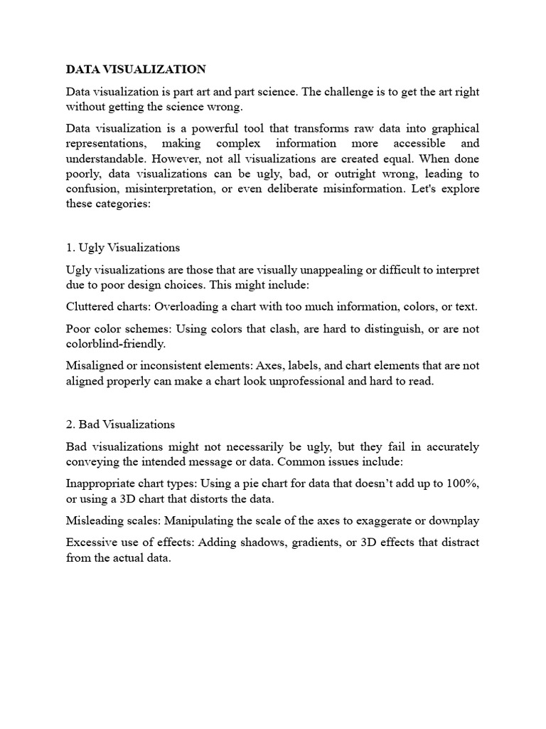 Introduction To Data Visualization | PDF | Histogram | Perception