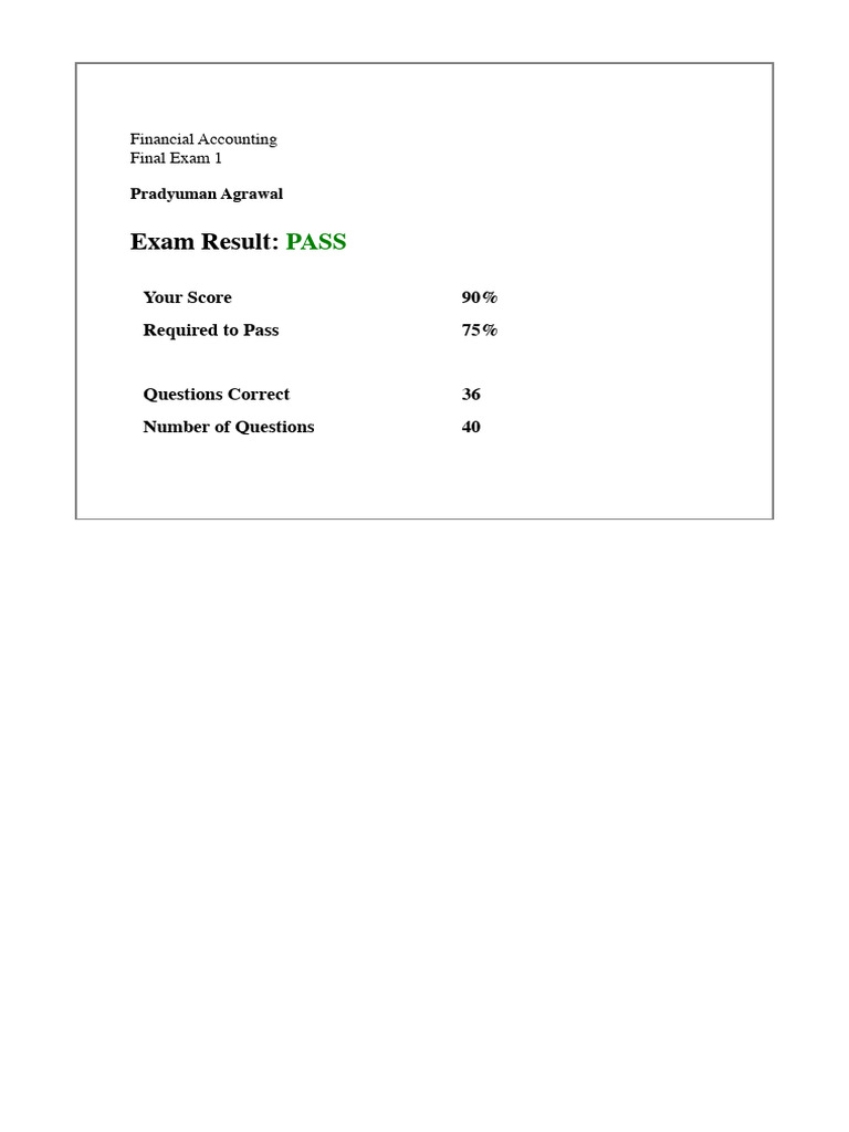 FA Test 1 | PDF