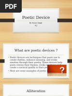 Poetic Devices Guide for Class 9 | PDF
