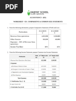 Comparative & Common Size Statements Guide | PDF | Income Statement ...