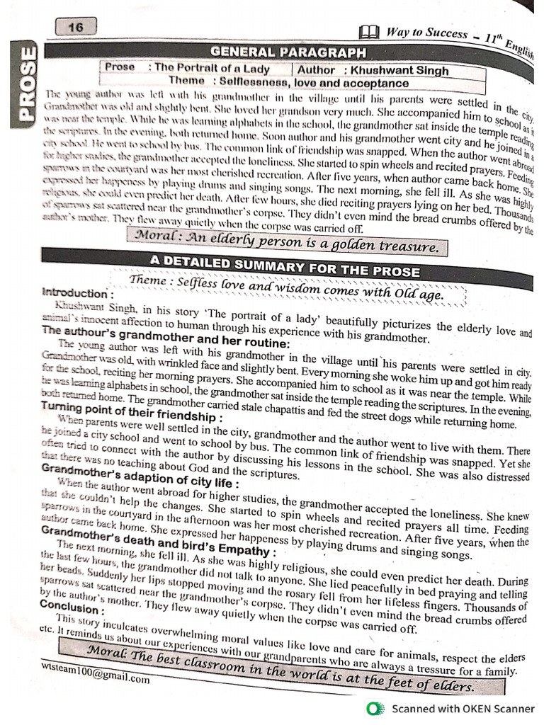11 English Prose-1 Paragraph | PDF