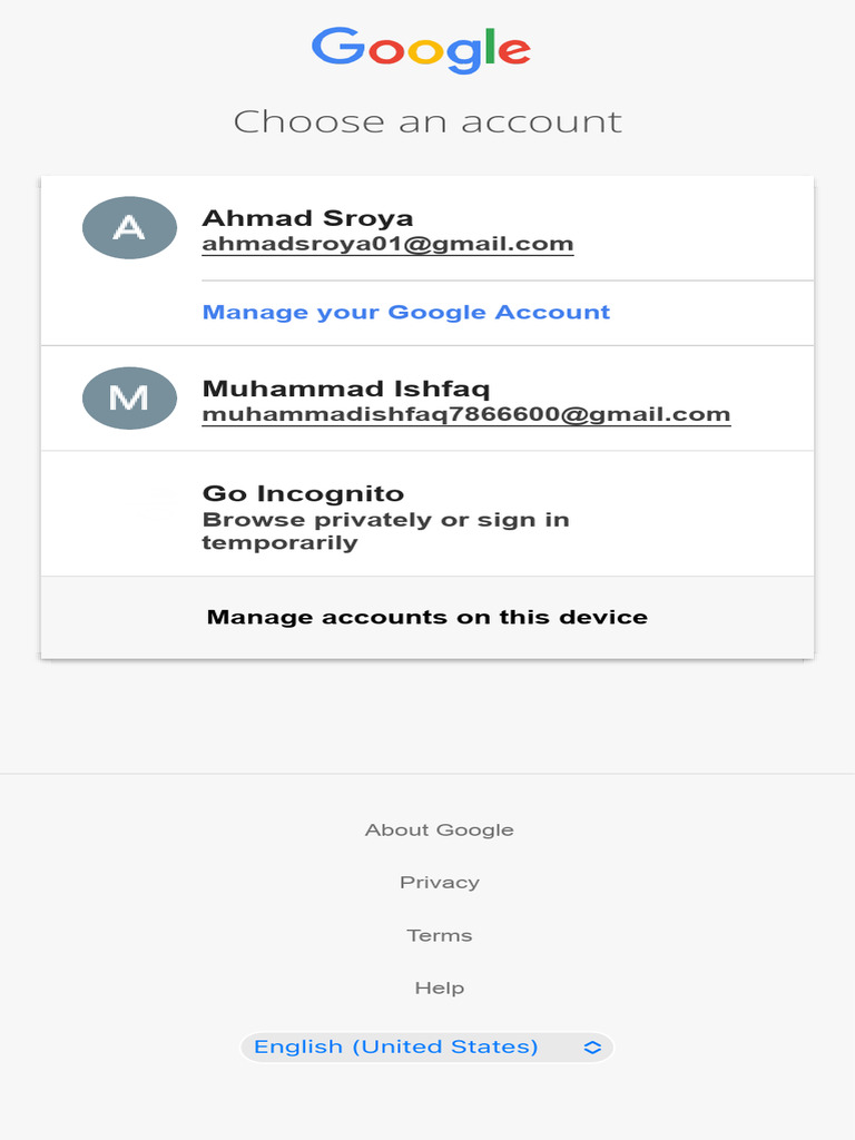 Manage Your Google Account Options | PDF