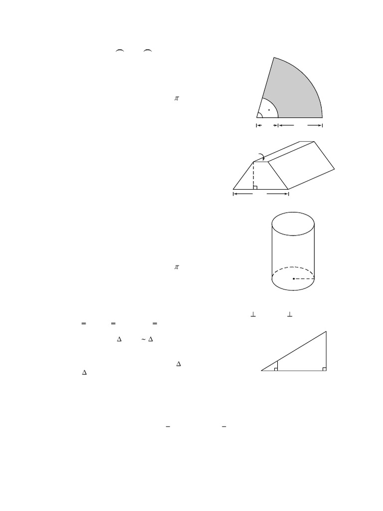 011 S3 Maths Mensuration Long Questions | PDF | Area | Elementary Geometry