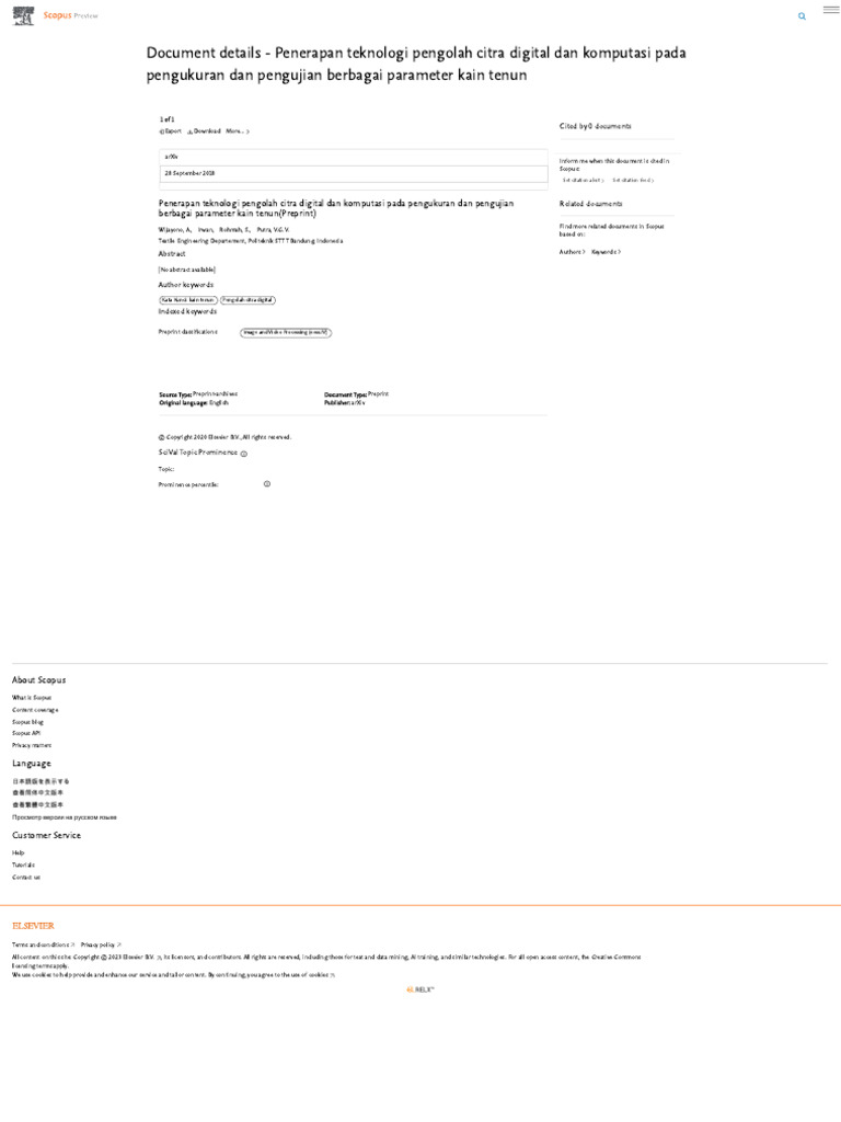 Document Details - Penerapan Teknologi Pengolah Citra Digital Dan Komputasi Pada Pengukuran Dan ...
