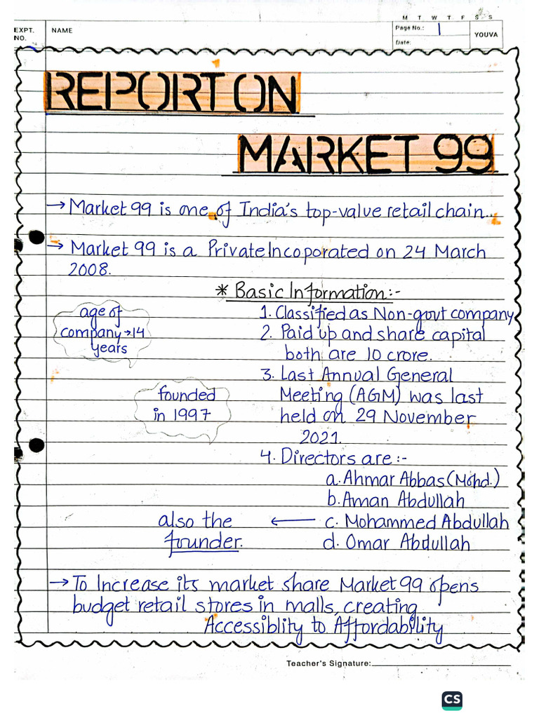 Retail Project File 1 | PDF