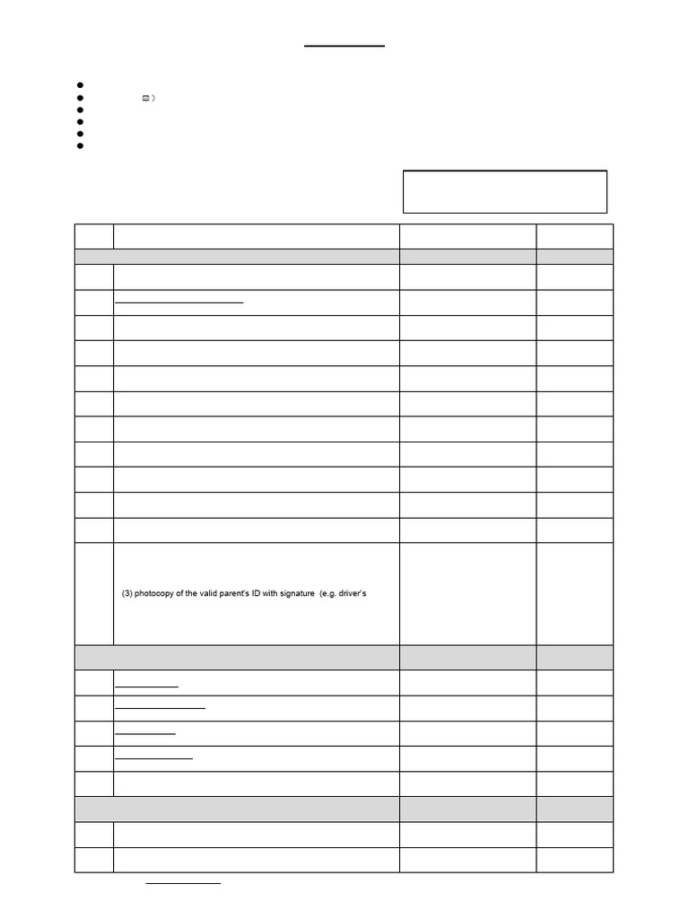 Checklist For Temporary Visitor Short Term Business | PDF | Travel Visa ...
