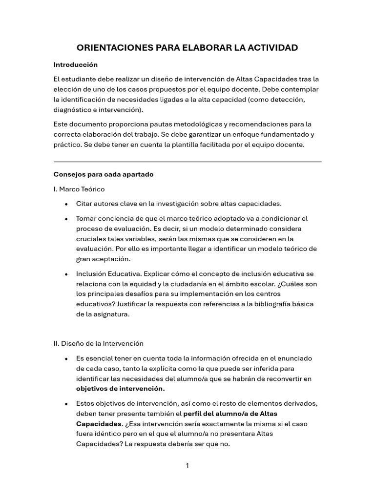 Orientaciones para La Actividad Obligatoria - FINAL | PDF | Evaluación | Teoría