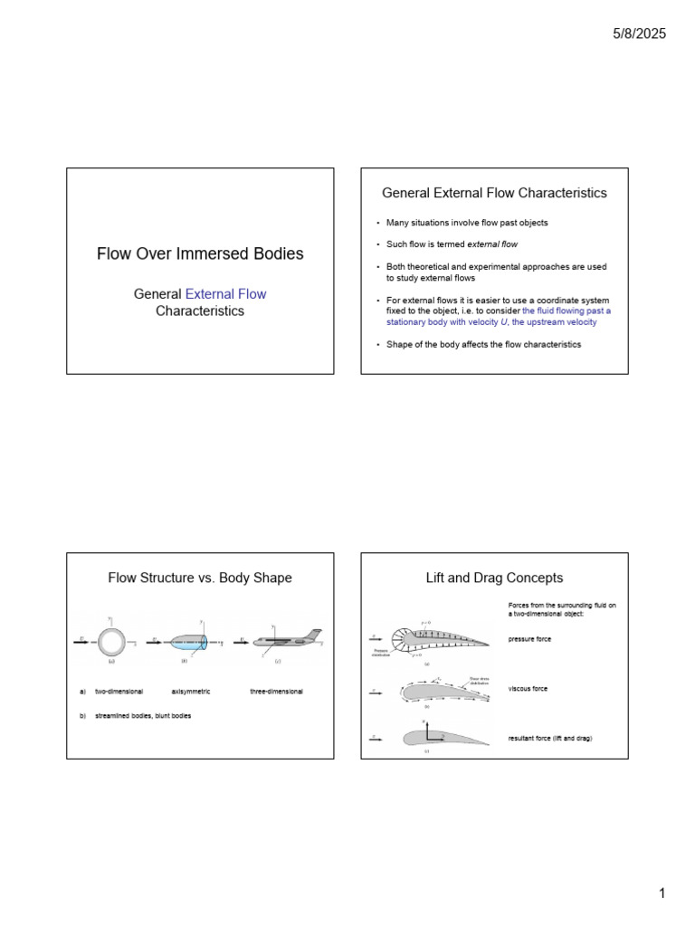 External Flow and Boundary Layer Analysis | PDF | Boundary Layer | Drag ...