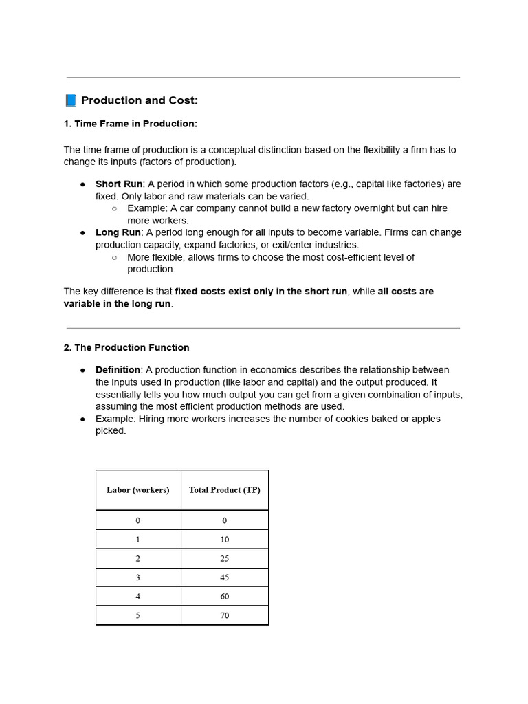 ADG Presentation Report - 1 | PDF | Long Run And Short Run | Production Function