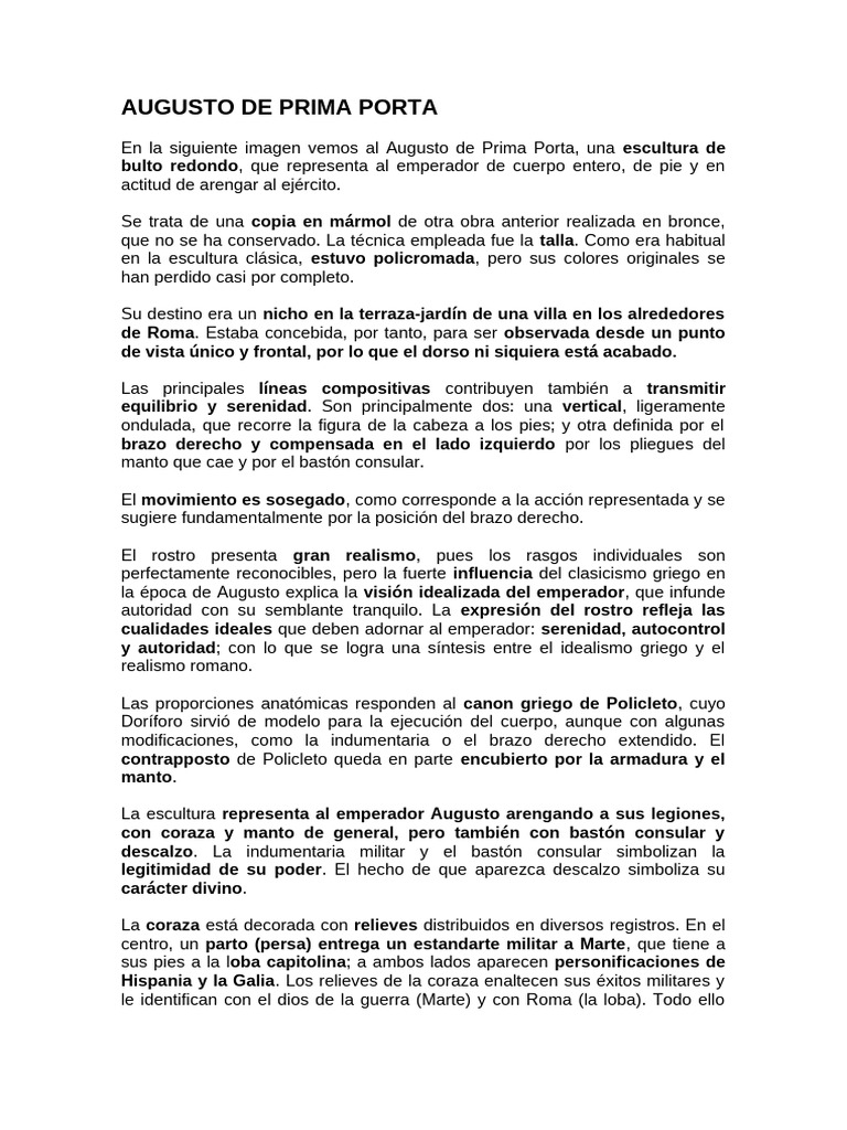 Augusto de Prima Porta | PDF