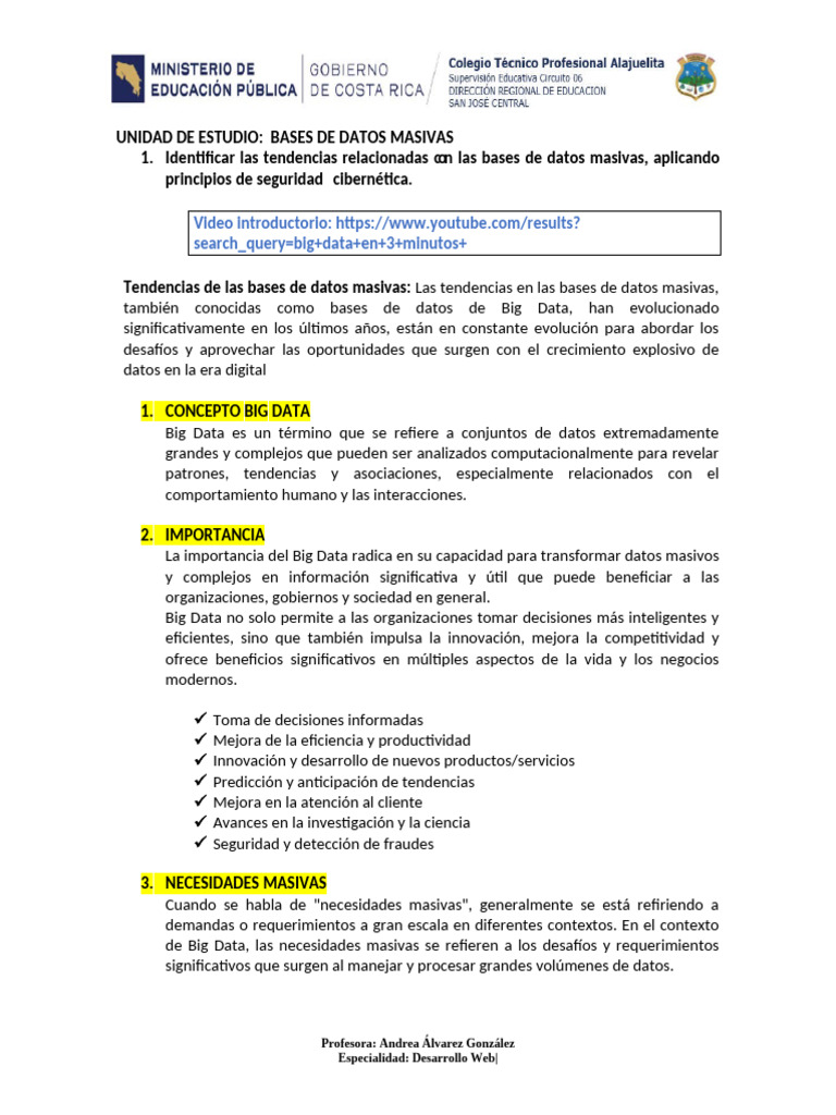 Bases de Datos Masivas | PDF | Apache Hadoop | Big Data