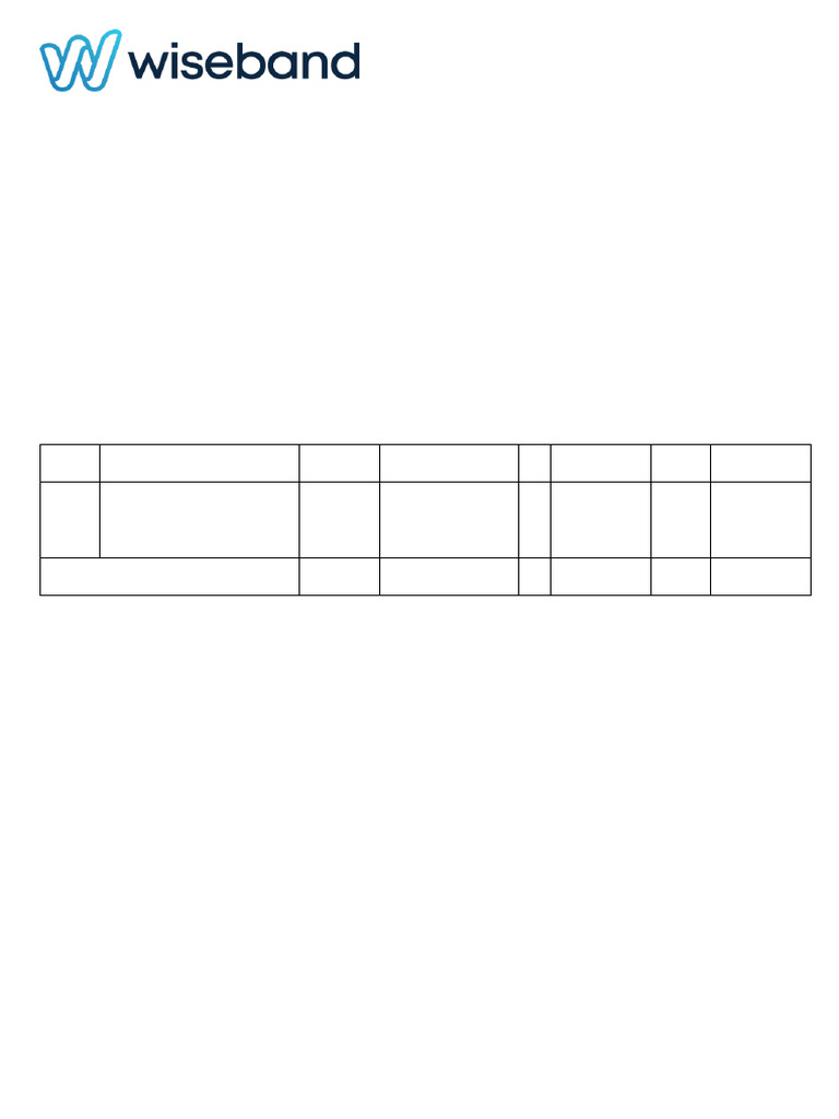 Invoice WISEBAND N° 2329009 Order Wiseband N° 6219799 Du 29/10/2023 | PDF