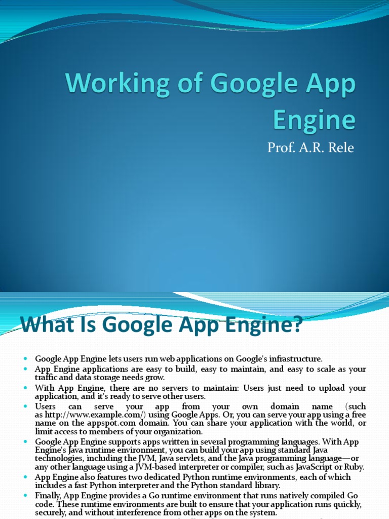 Working of Google App Engine | PDF | Java Virtual Machine | Java (Programming Language)