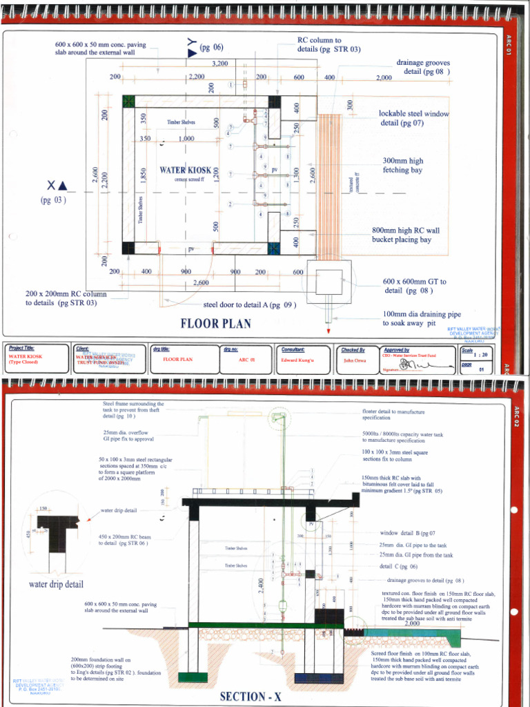 Water Kiosk Detailed DRW | PDF
