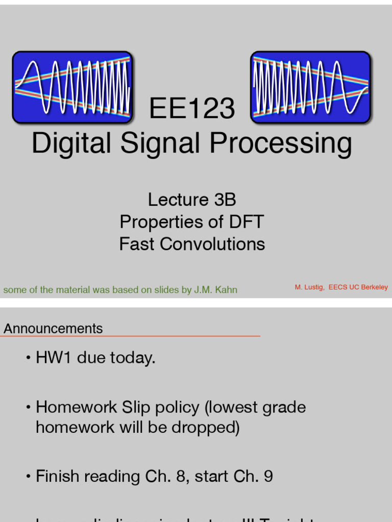 Circular and Linear Conv DFT | PDF | Discrete Fourier Transform | Convolution