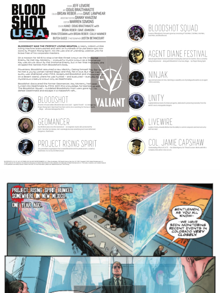Bloodshotusa 001 Reviewcopy Web | PDF | Valiant Comics | Comics