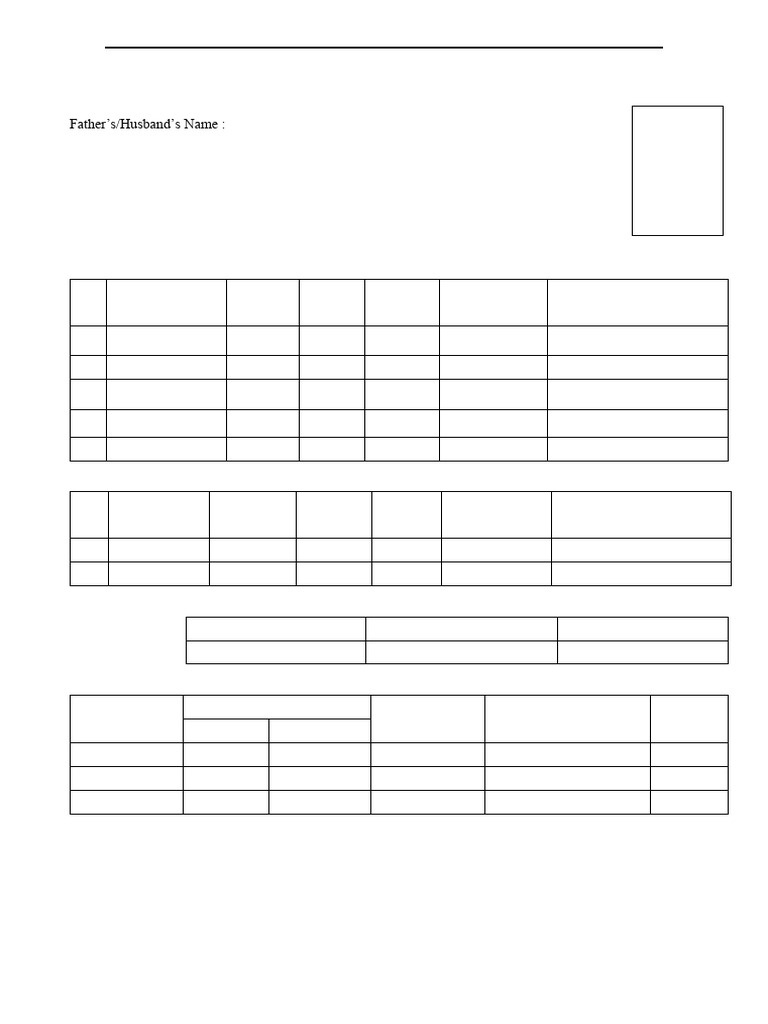 Biodata Form For Contractual Teachers - 0 | PDF | Chess Theory | Chess