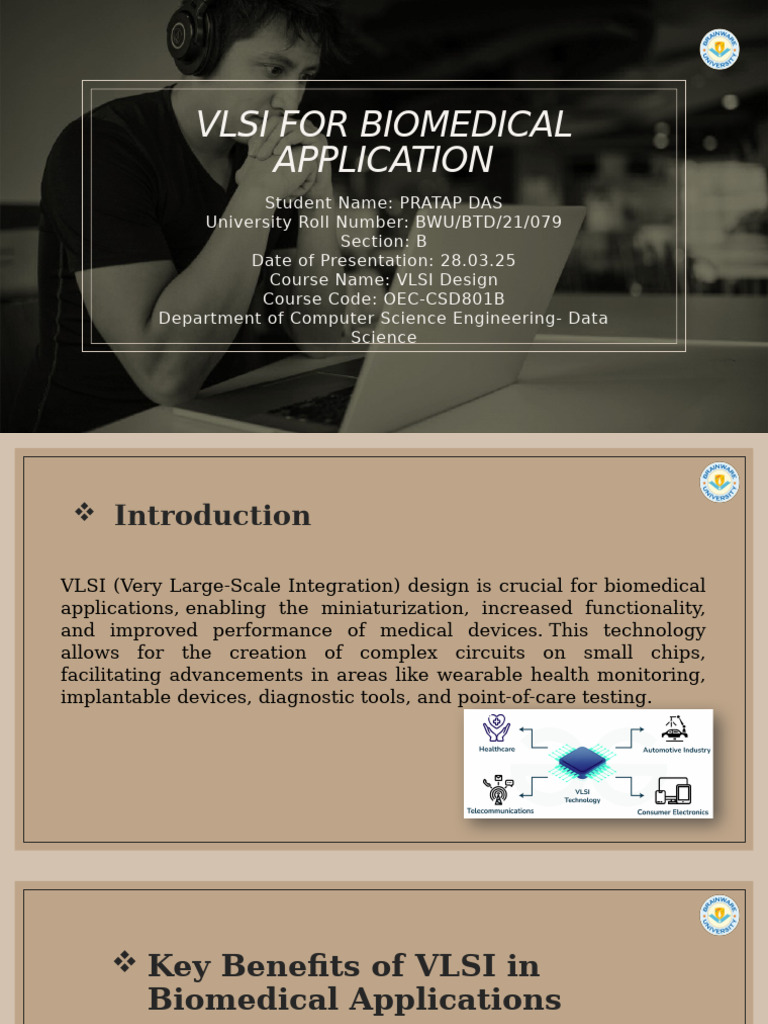 Vlsi For Biomedical Application | PDF | Monitoring (Medicine) | Medical Imaging