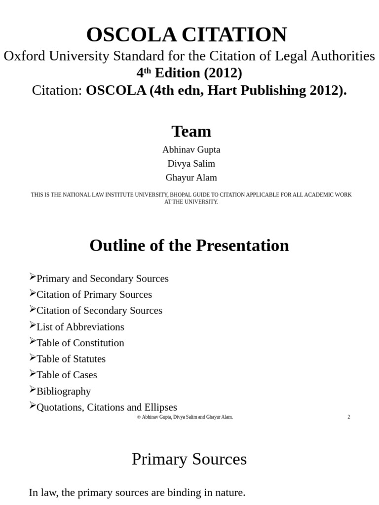Oscola Mode of Citation (2023) | PDF | Convention On The Elimination Of All Forms Of ...
