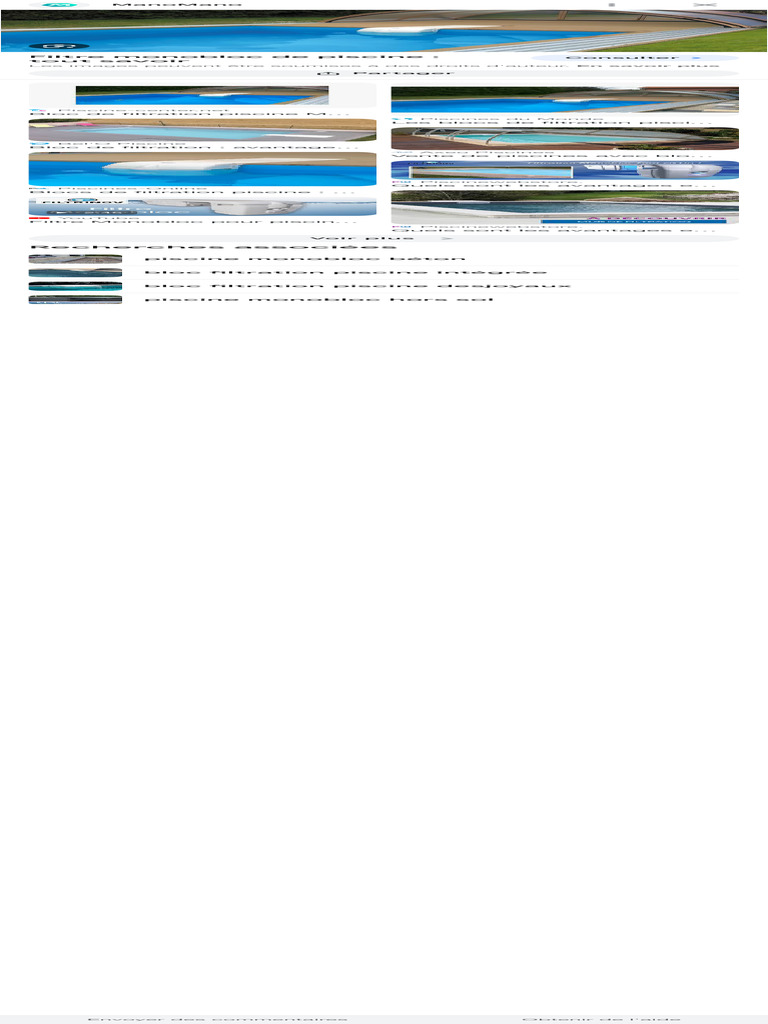 Piscine Monobloc : Guide Complet | PDF