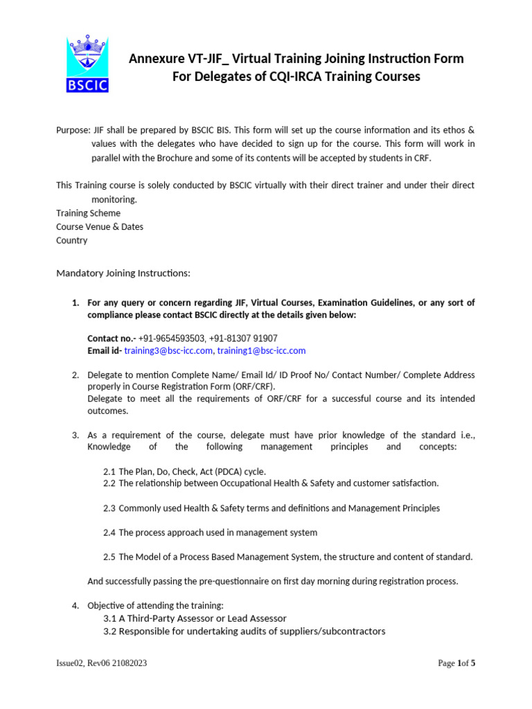 Virtual Training Joining Instructions Guide | PDF | Smartphone | Internet