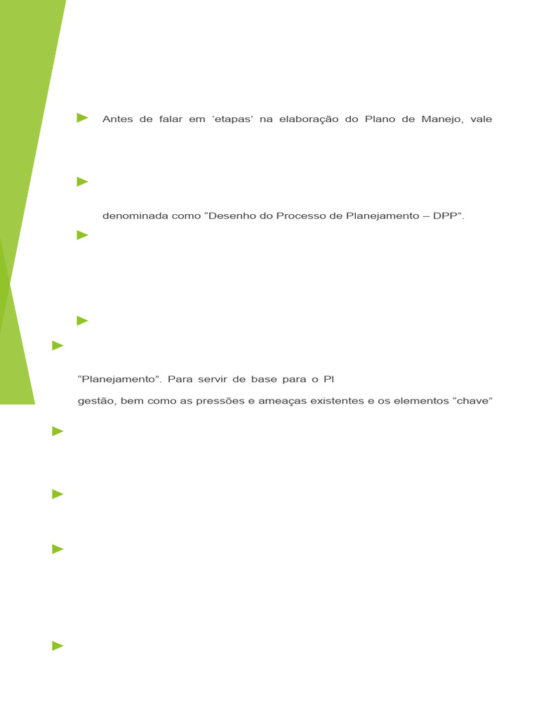 Plano de Manejo para UCs | PDF | Planejamento | Área protegida