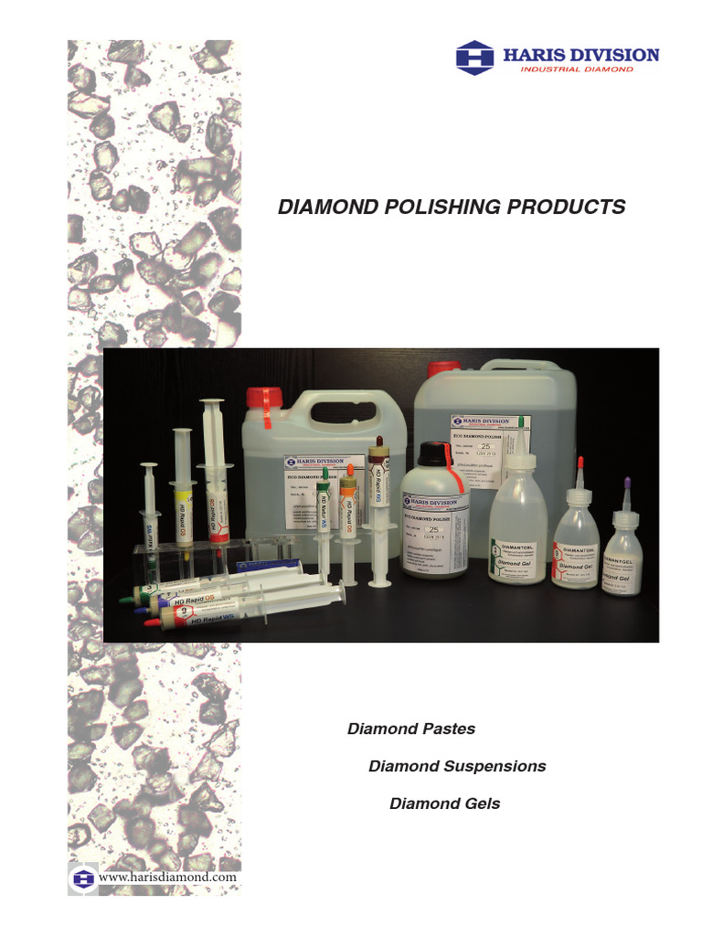 Buehler Diamond Polishing Products Guide | PDF | Diamond | Applied And ...