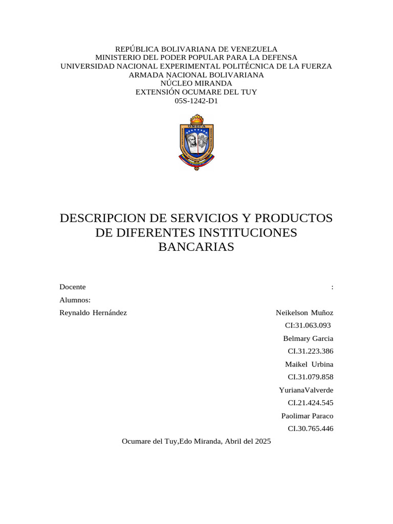 Ensayo de Banca y Seguro | PDF | Bancos | Sistema financiero
