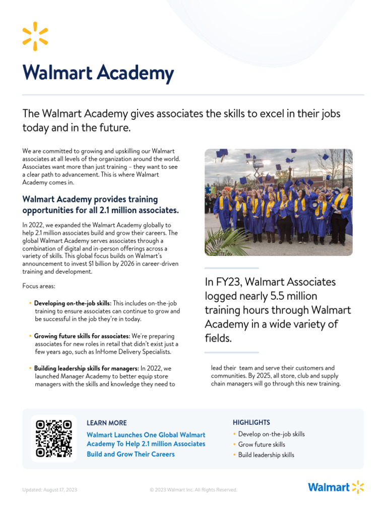 Walmart Academy | PDF
