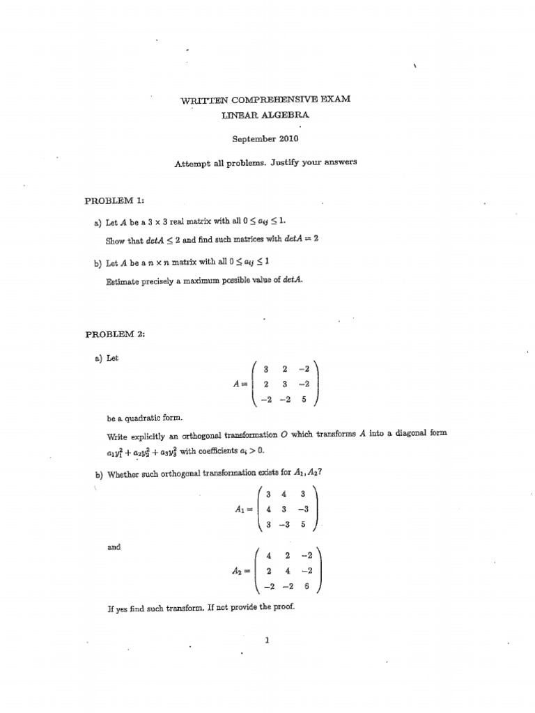 Math Written Exams Fall 2007 - Fall 2023 - Part37 | PDF