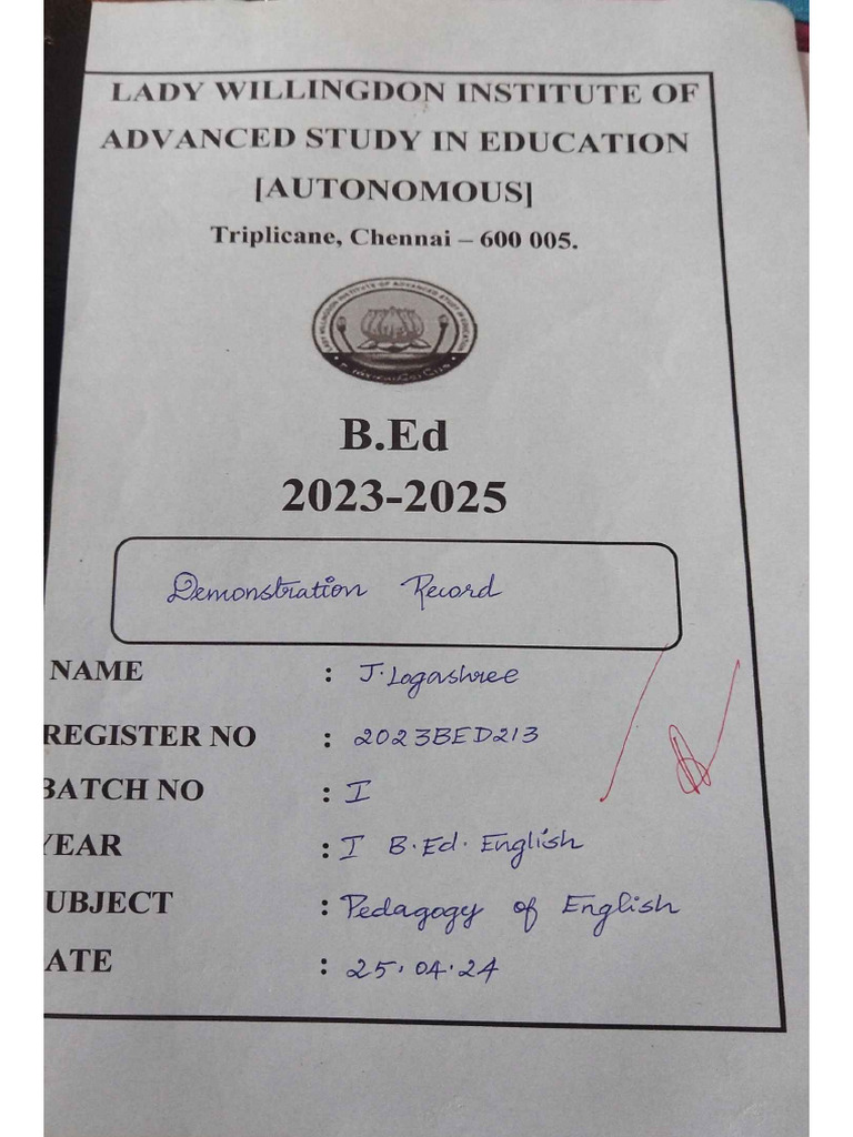 Demonstration Record | PDF