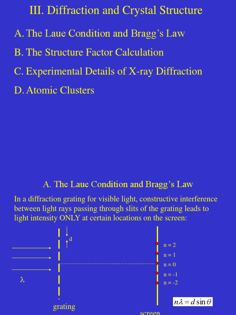 X-Ray Diffraction and Crystal Structure Analysis | PDF | X Ray Crystallography | Diffraction