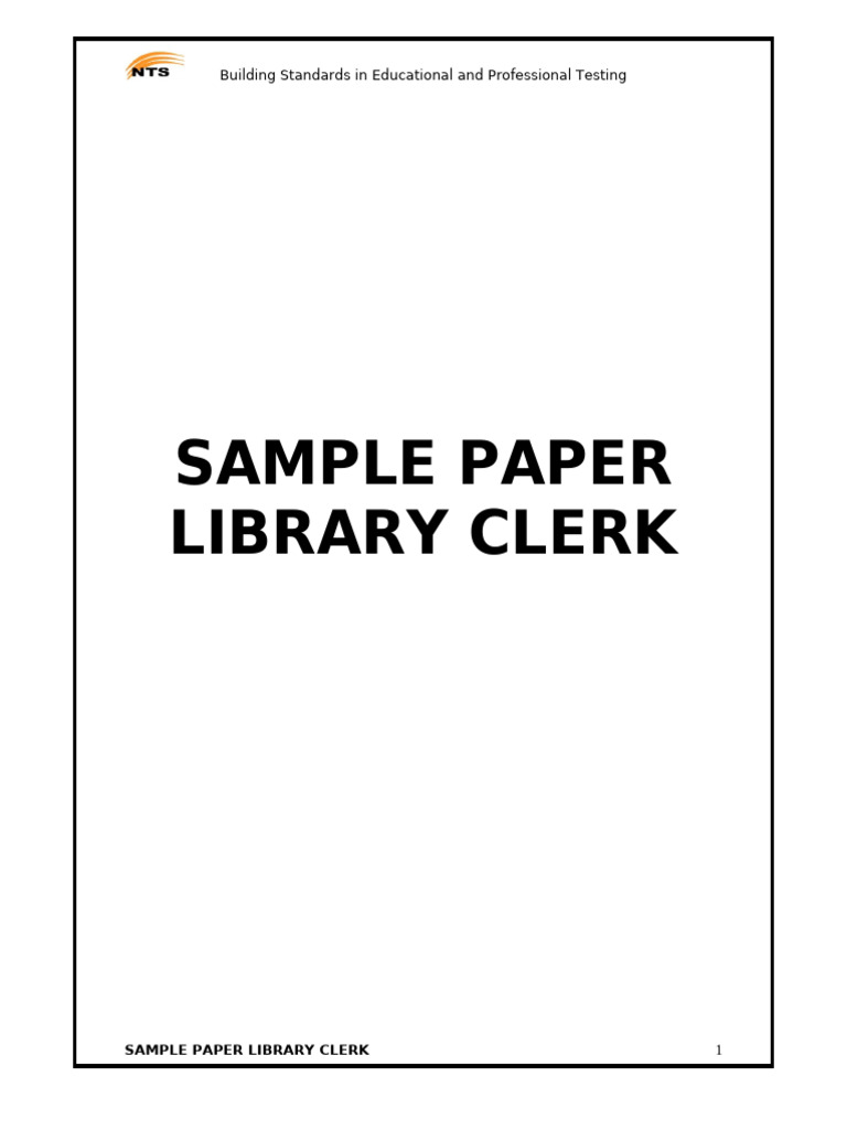 Library Clerk | PDF | Citation
