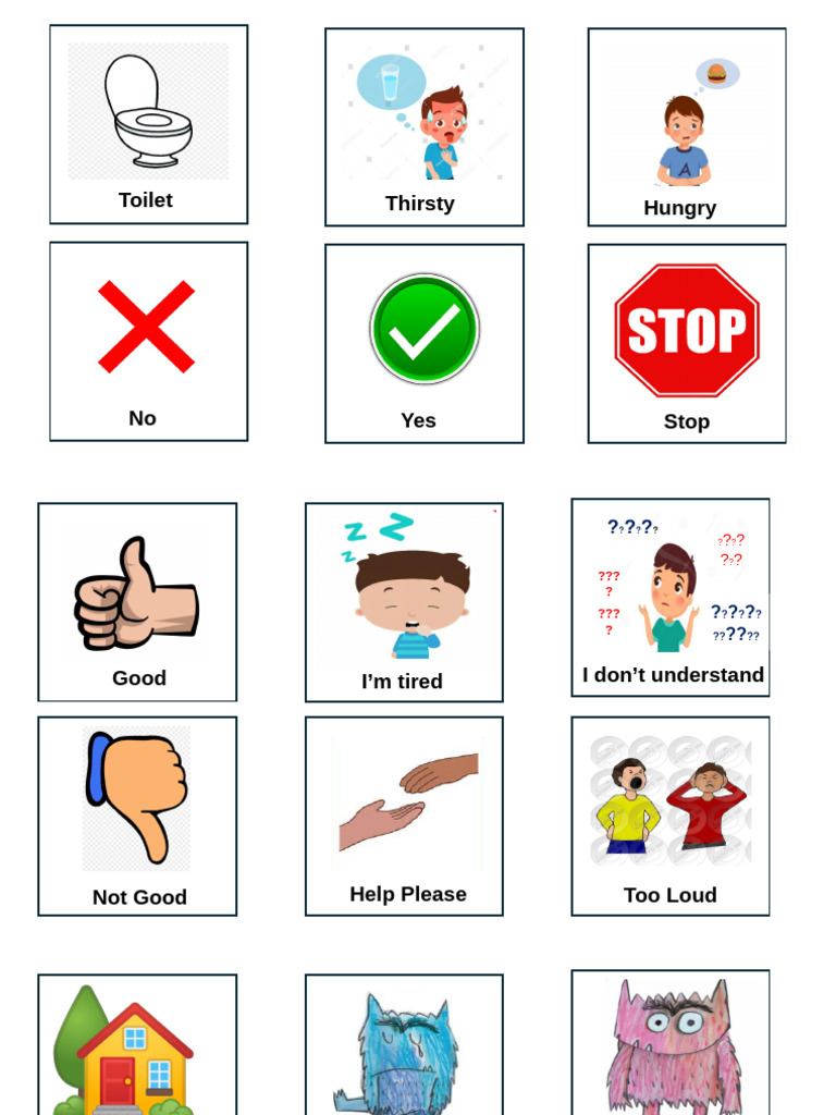 Visuals - Communication Cards - Basics | PDF