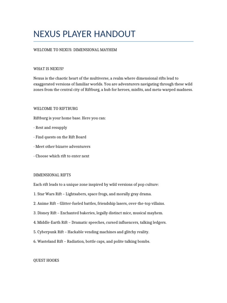 Nexus Player Handout | PDF