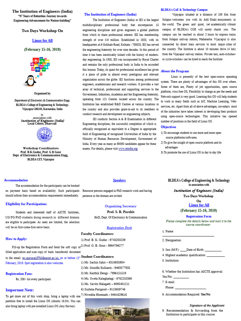 2 Days Workshop Brochure | PDF