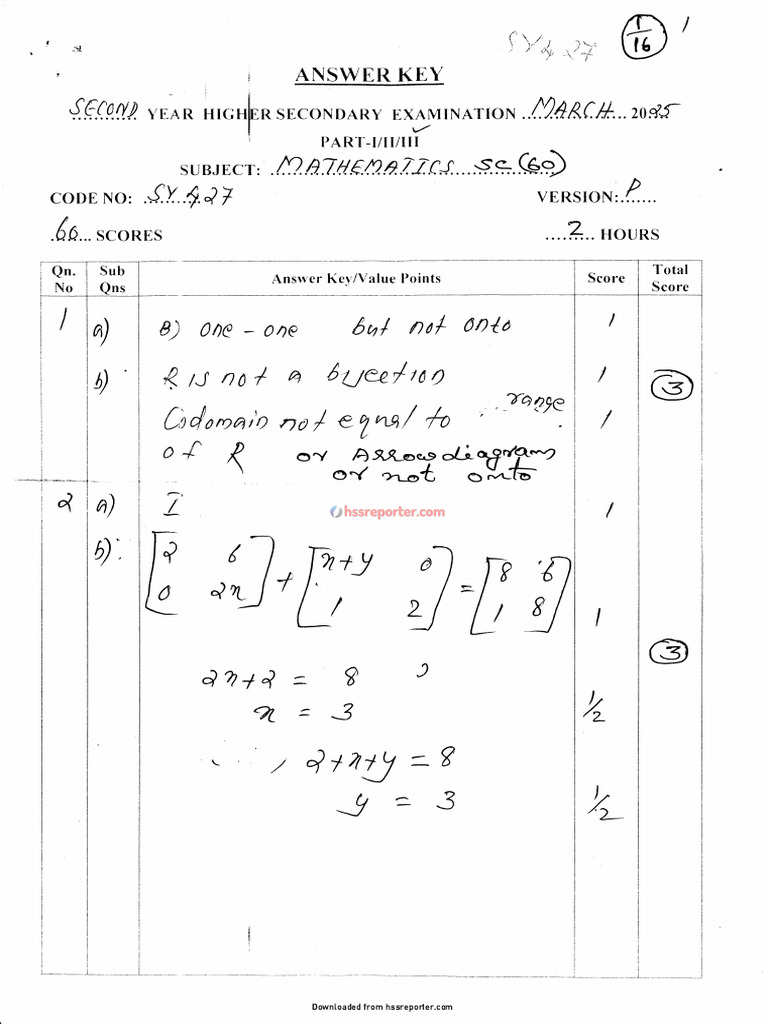 SY 427 Mathematics SCI 60 - Hssreporter - Com | PDF