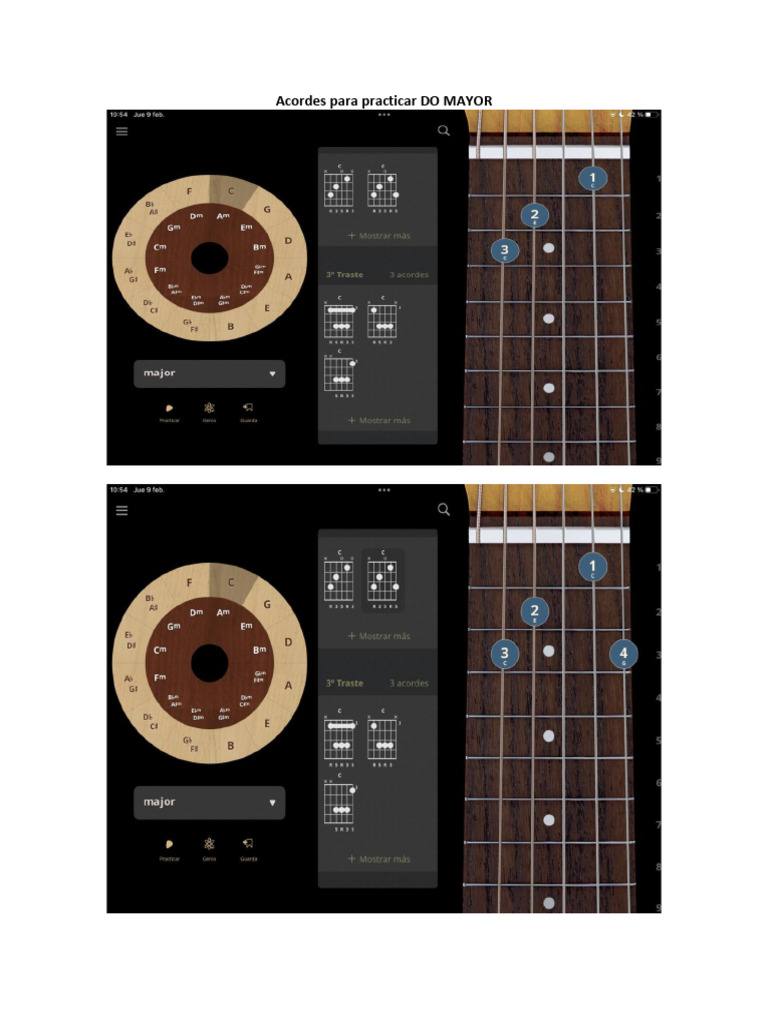 Acordes Para Practicar | PDF