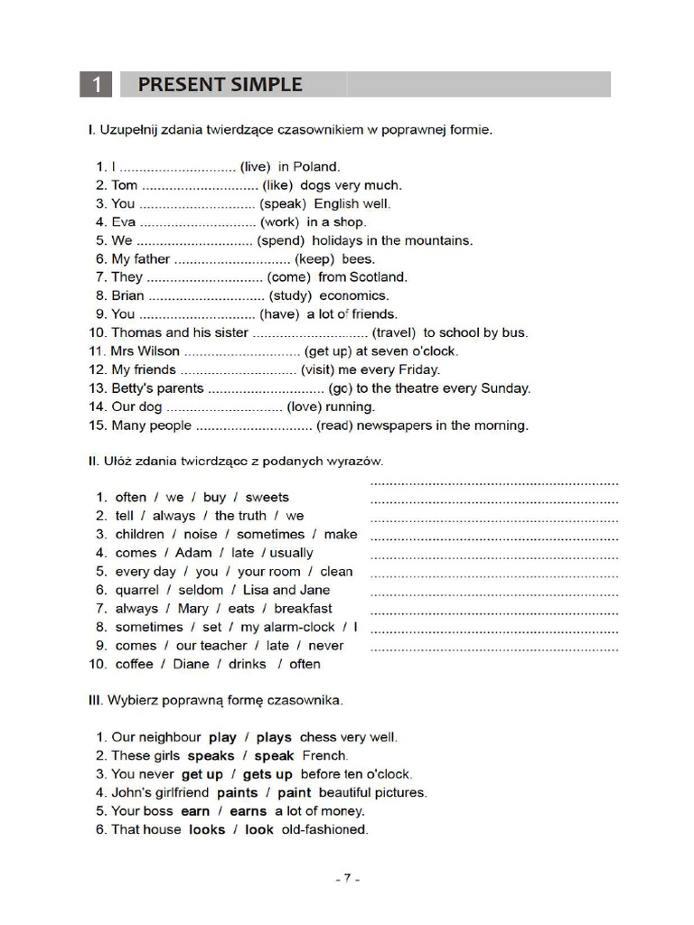 Present Simple & Continuous | PDF