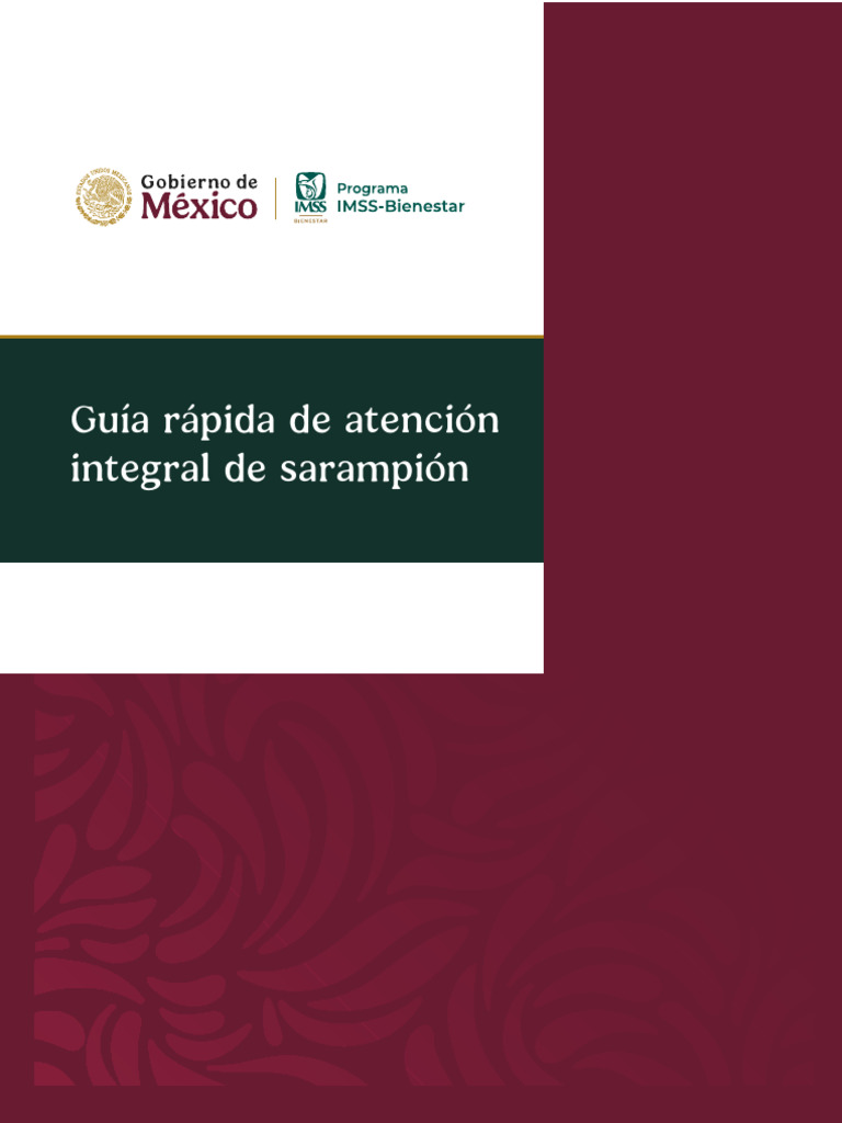 Guía Sarampión PIB 2025 VF | PDF | Sarampión | Resfriado comun