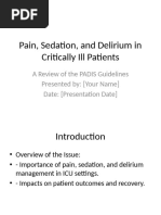 PADIS Guidelines 2025 Overview | PDF | Intensive Care Medicine ...