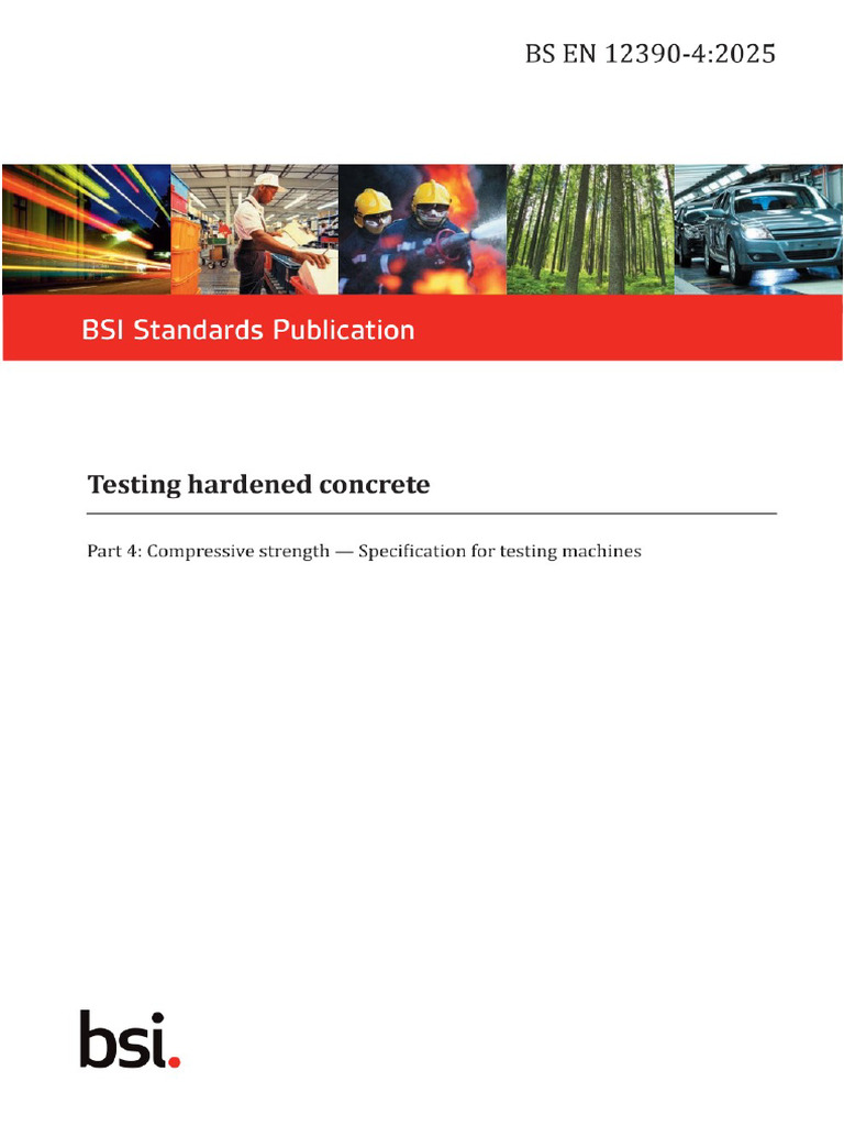 BS en 12390-4 2025 Testing Hardened Concrete | PDF