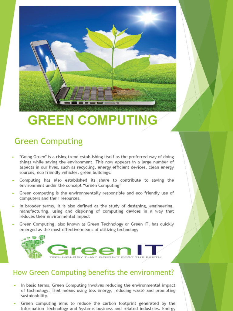 Fundamental Unit 5 Green Computing | PDF | Recycling | Electronic Waste