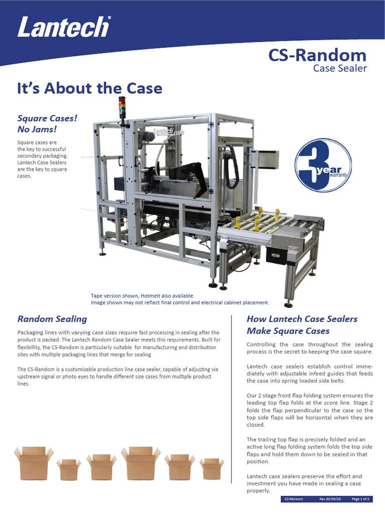Lantech Case Sealer CS Random Leaflet US 0920 0521 | PDF