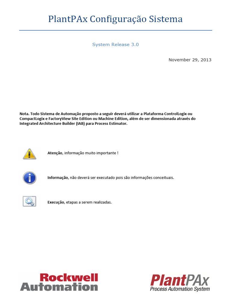 (PlantPAx v3) Configuracao Sistema - Rev3.00 | PDF | User Interface | Microsoft Sql Server