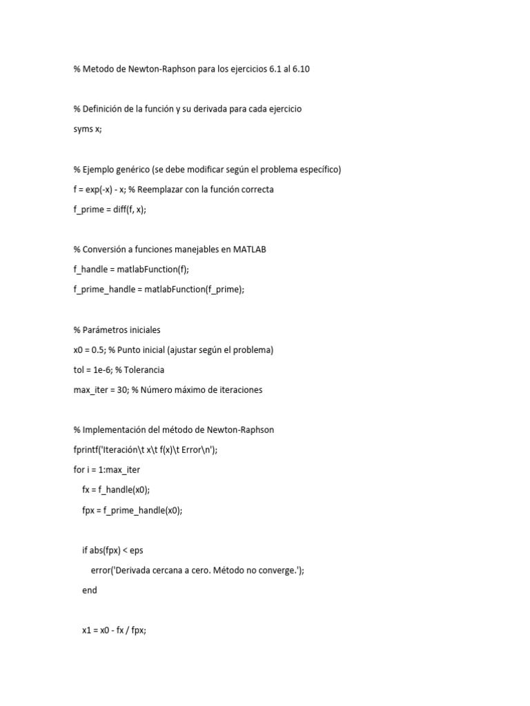 Método Newton Raphson | PDF